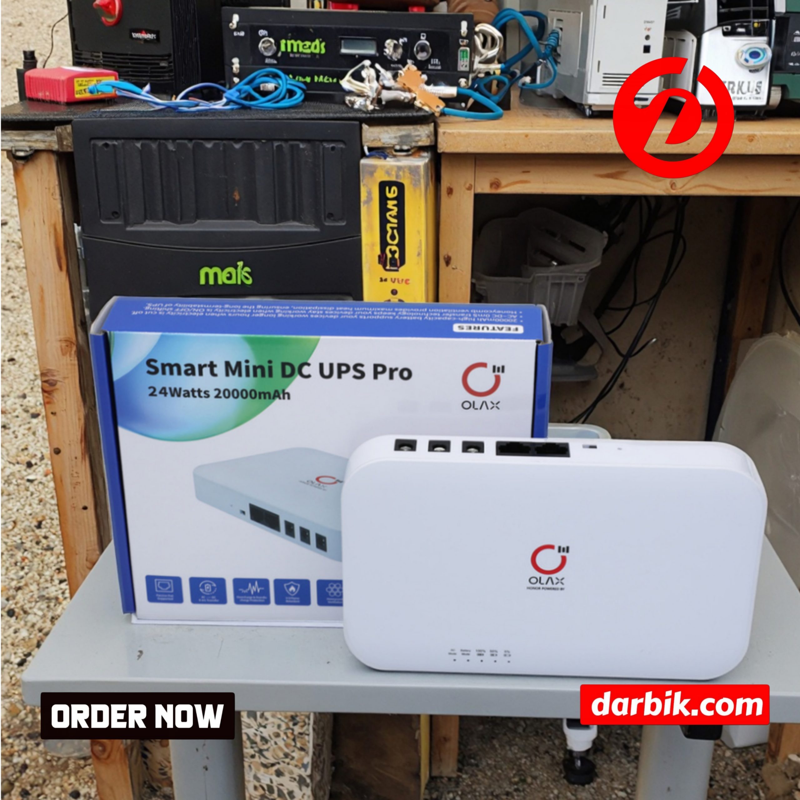 Olax D8 Pro 24W 20000mAh Smart Mini DC UPS Pro - Darbik